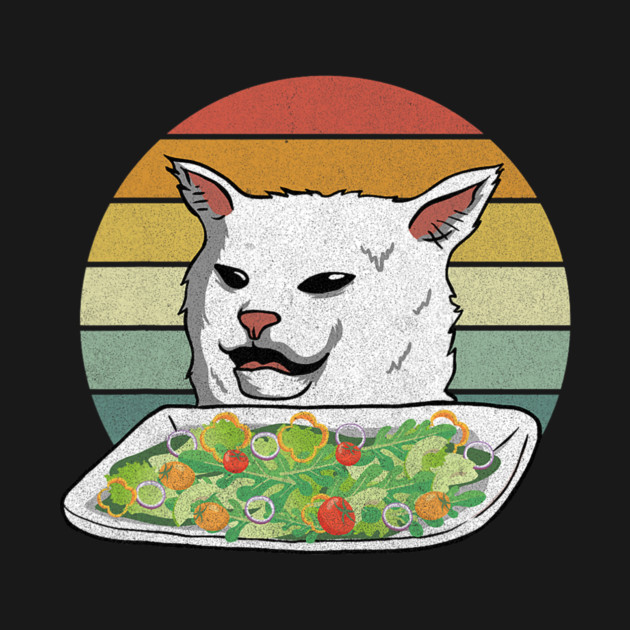 Angry Women Yelling At Confused Cat At Dinner Table Meme Cat - Cat ...