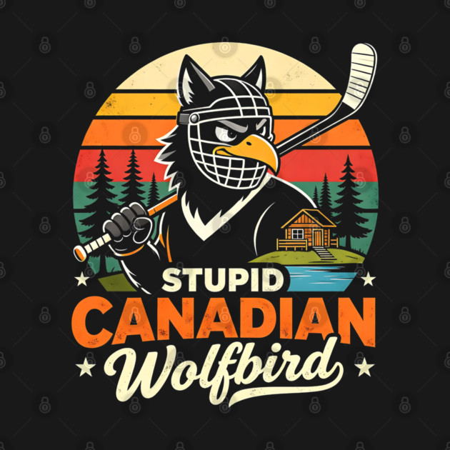 Funny Canadian Loon Sports Meme Vintage Style - Wolf Bird Canadian Meme ...