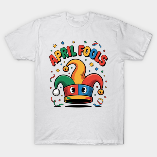 April Fools Jester Hat Holiday Celebration - April Fools Day - T-Shirt ...
