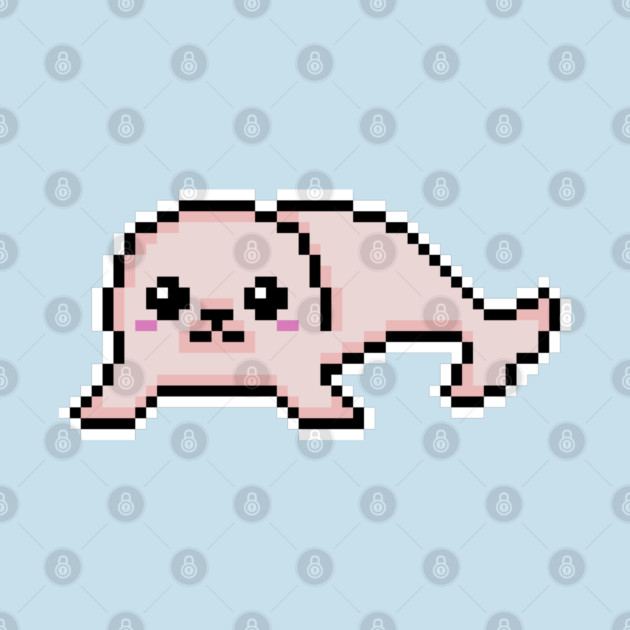 HARP SEAL PIXEL - Animal - T-Shirt | TeePublic