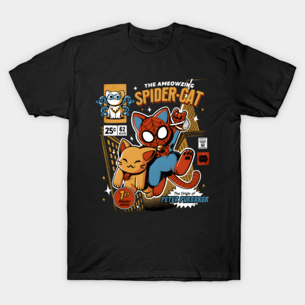 The Ameowzing Spider-Cat - Peter Purrrker Comic Cover - Spider Cat - T ...