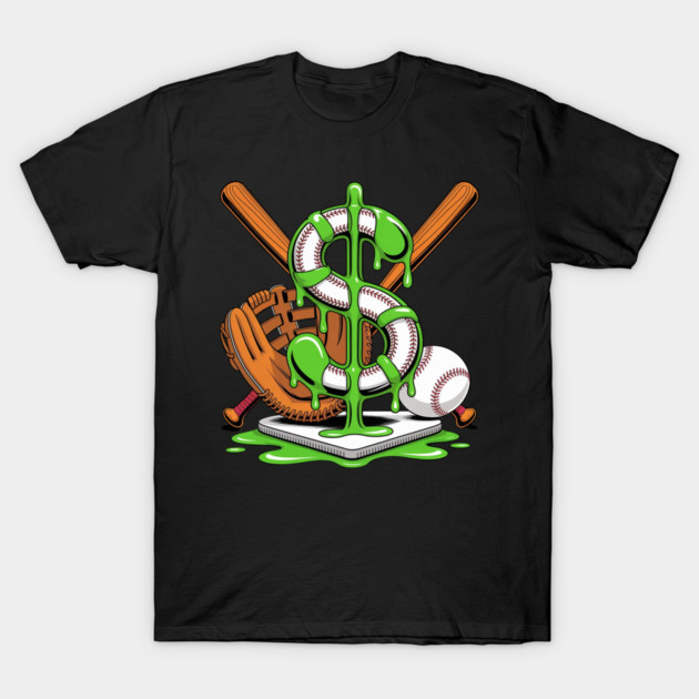 Baseball Life Style Ice Cream Drip Green - Baseball Life Style Ice ...
