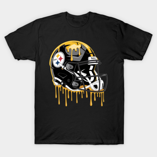 Football Helmet Black and Gold Ice Cream Drip Boys Kids - Football ...