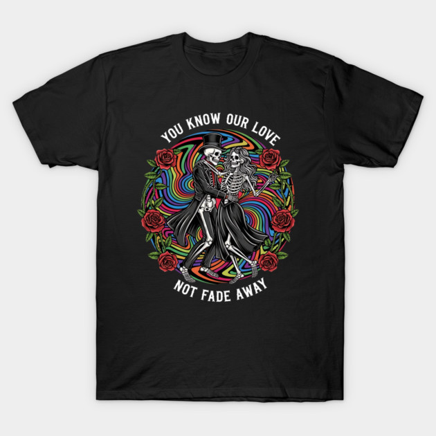 Rainbow Grateful Dead Skeletons - Grateful Dead - T-Shirt | TeePublic