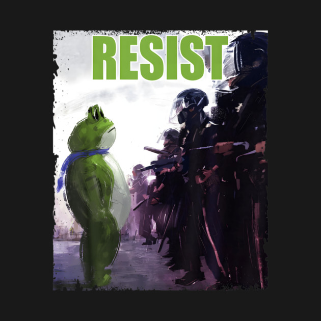 Frogs Against Fascism Resist Stand For Freedom - Funny Frogs Activism ...