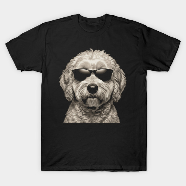 Goldendoodle Retro 90s Photo Booth Dog - Goldendoodle - T-Shirt | TeePublic
