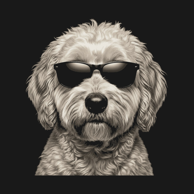 Goldendoodle Retro 90s Photo Booth Dog - Goldendoodle - T-Shirt | TeePublic