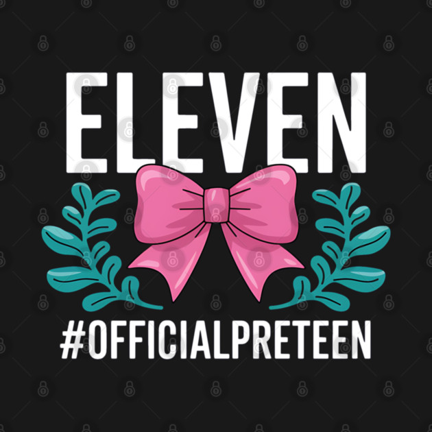 Birthday Girl Pink Coquette Bow 11 Year Old - Birthday Girl Pink ...