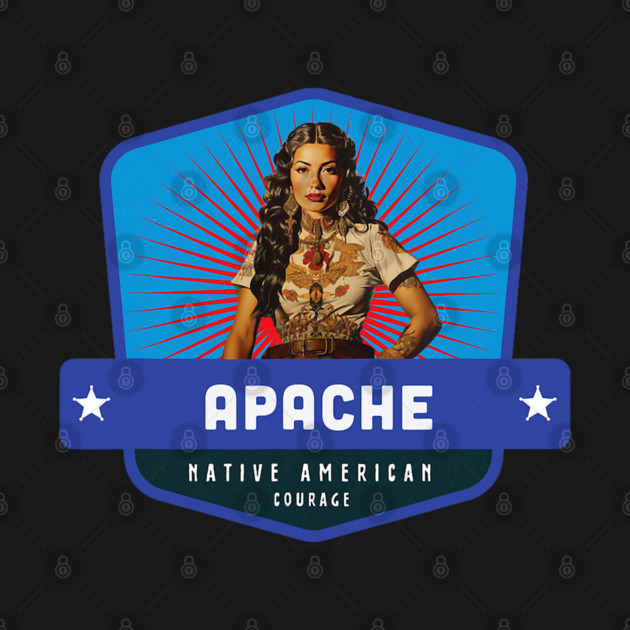 Indigenous People Apache American Native Indian Girl Pinup Courage ...