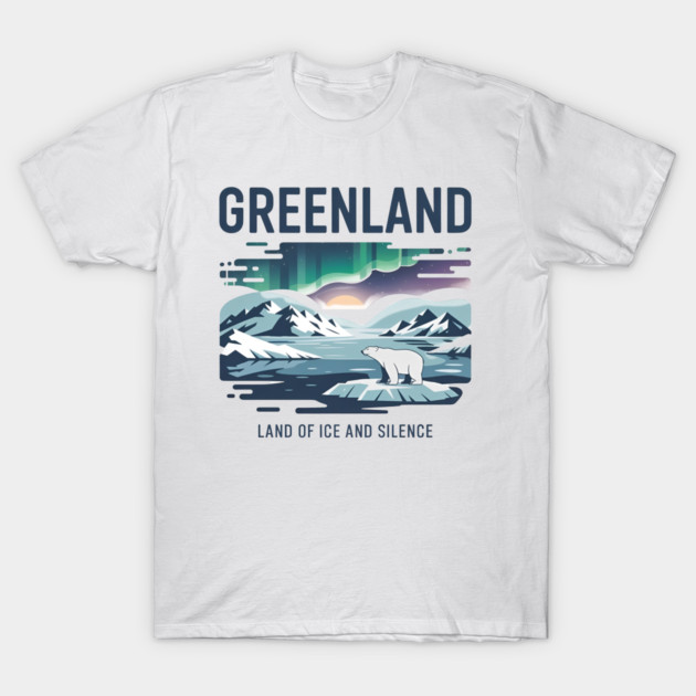 Greenland Land of Ice and Silence Travel Poster - Greenland - T-Shirt ...