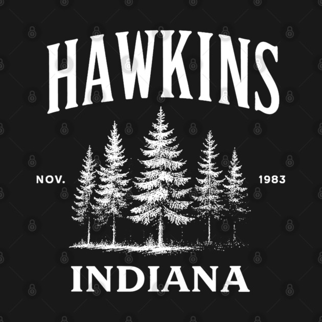Vintage Quote Hawkins Indiana Funny Forest Classic - Vintage Quote ...