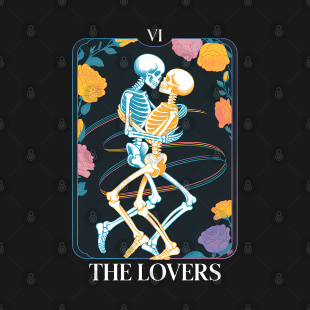 The Lovers Tarot Card Occult Goth Kissing LGBT Rainbow Pride - The ...