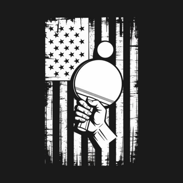 USA Table Tennis Player American Flag Ping Pong - Usa Table Tennis ...