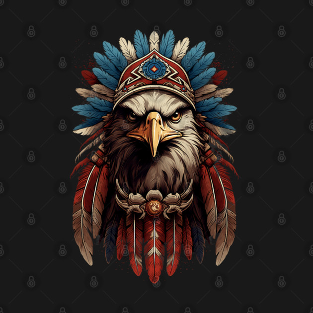 Indigenous People Bald Eagle Cheif Native American For Men Women ...