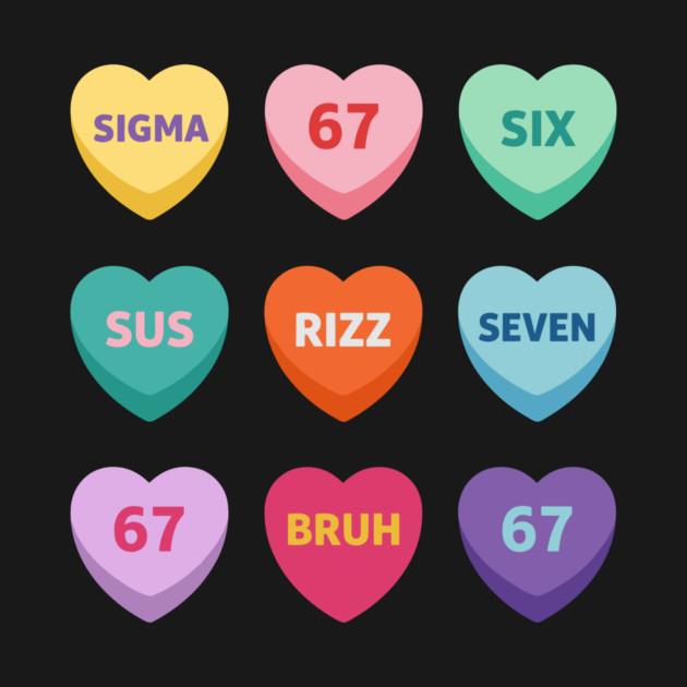 Sigma Rizz Candy Hearts - Funny Brainrot Slang Valentine - Gen Z Slang ...