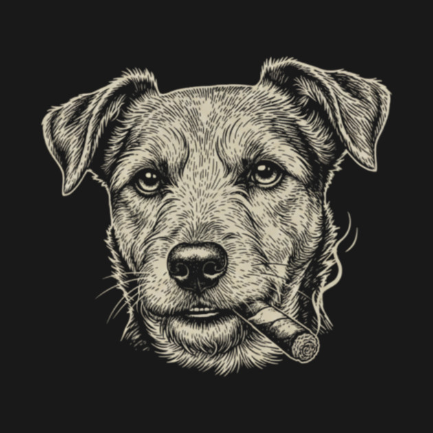 Dog Smoking Cigarette Funny Dog Meme - Funny Dogs - T-Shirt | TeePublic