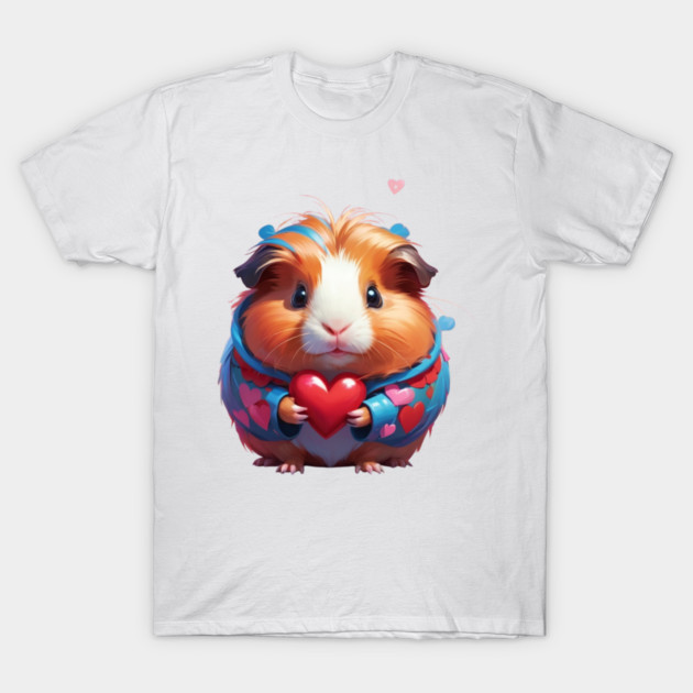VALENTINE GUINEA PIG - Valentine Guinea Pig - T-Shirt | TeePublic