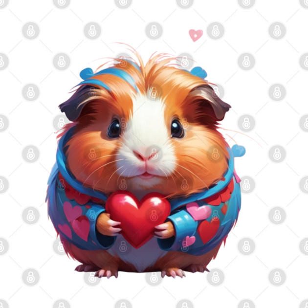 VALENTINE GUINEA PIG - Valentine Guinea Pig - T-Shirt | TeePublic