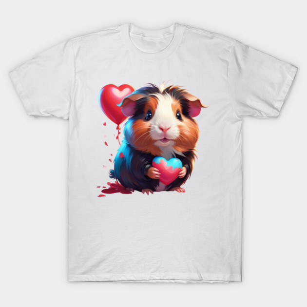VALENTINE GUINEA PIG - Valentine Guinea Pig - T-Shirt | TeePublic