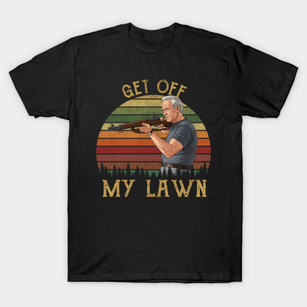 Get Off My Lawn Funny Grumpy Old Man Quote Sunset Retro Meme Vintage ...