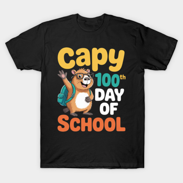 Capy 100th Day Of School Cute Capybara Backpack - Capy 100th Day Of ...