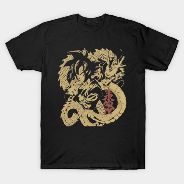 Goku Shenron Dragon Ball Z Anime - Dragon Ball Z - T-Shirt | TeePublic