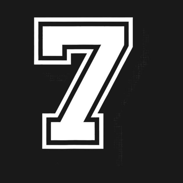 Varsity 7 Number Seven Team Sports - Matching Varsity Number - T-Shirt ...