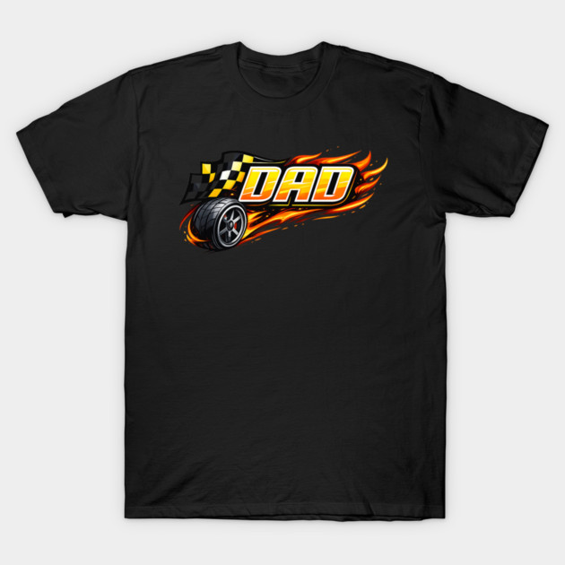 racing birthday party matching family race car dad - Racing - T-Shirt ...