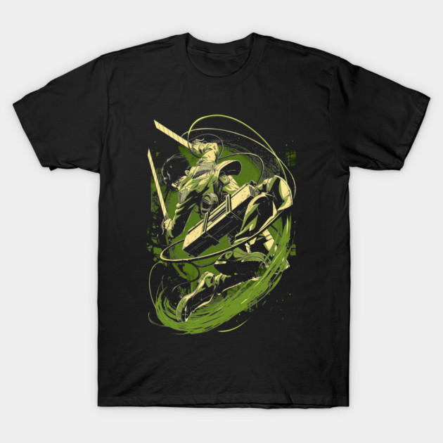 Levi Ackerman Combat Pose - Levi Ackerman - T-Shirt | TeePublic