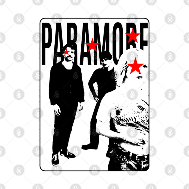 Sillhouette Red Star Style Rock Band - Paramore - T-Shirt | TeePublic