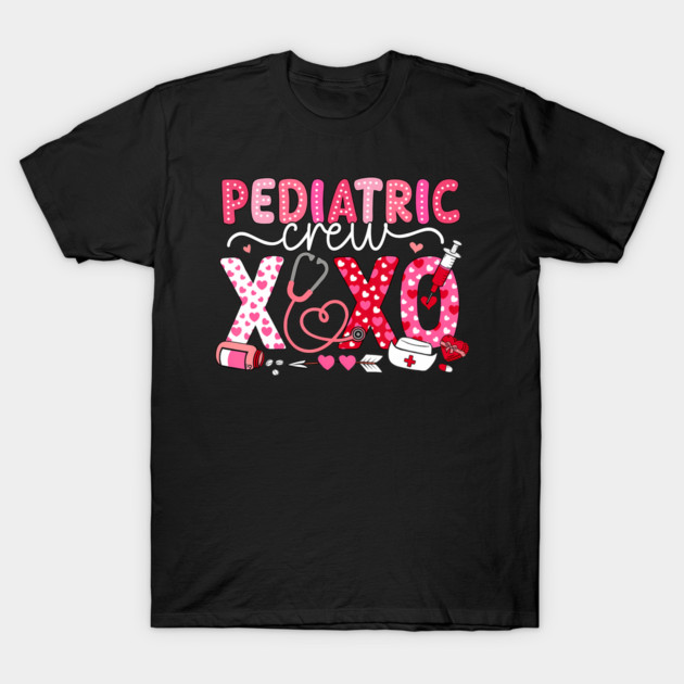 Xoxo Nurse Pediatric Crew Nurse Valentine Leopard Crew Peds - Pediatric ...