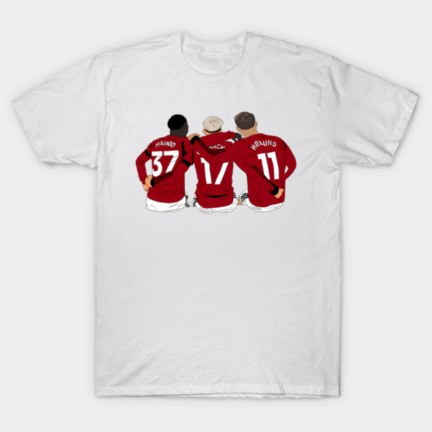 Kobbie Mainoo Alejandro Garnacho Rasmus Hojlund United Youth Trinity ...