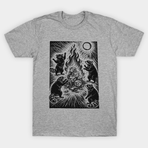 Raccoon Bonfire Melt Ice, No Words Subtle Anti-ICE - Subtle Anti Ice ...