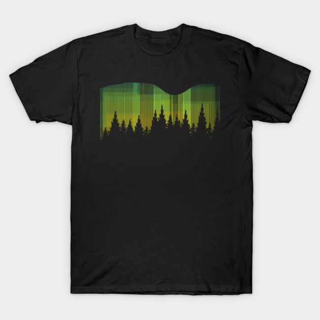 Forest Nature Aurora - Nature Lover - T-Shirt | TeePublic