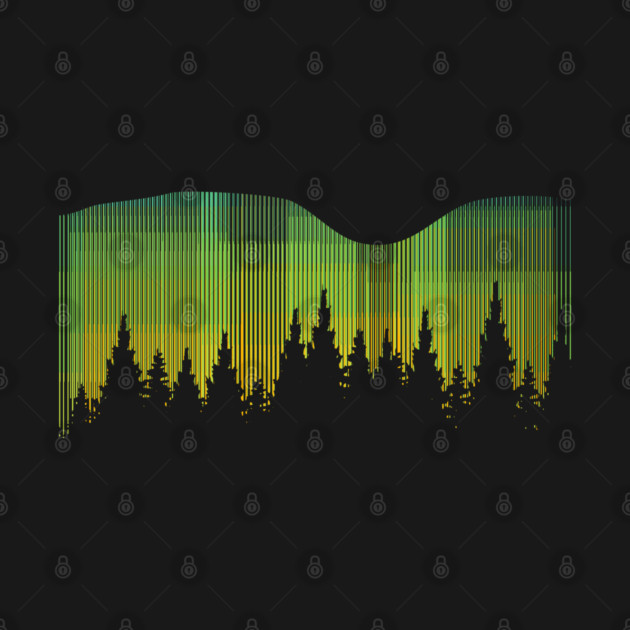 Forest Nature Aurora - Nature Lover - T-Shirt | TeePublic