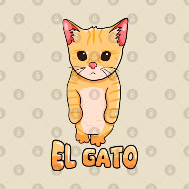 El Gato – Cute Cartoon Cat Illustration - Cute Cat - T-Shirt | TeePublic