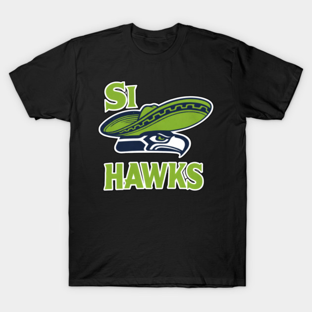 SI Hawks Puerto Vallarta Mexico Sports Team Logo Design - Si Hawks - T ...
