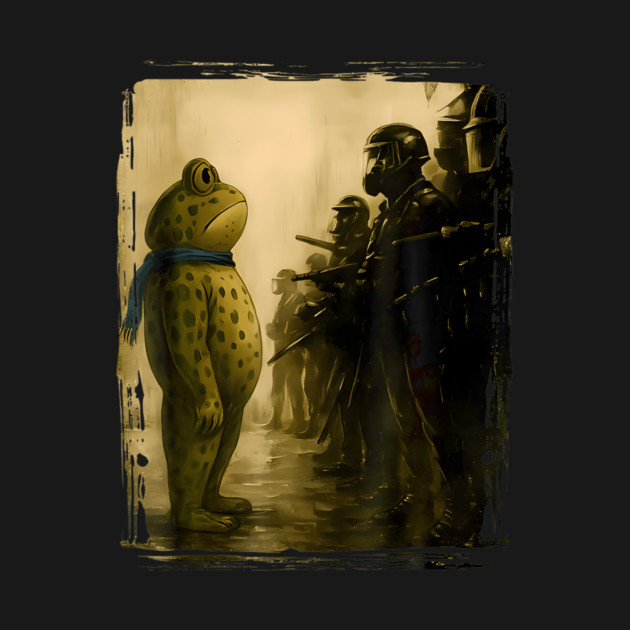 Portland Frog Protest Frog For And - Funny Frog Protest - T-Shirt ...