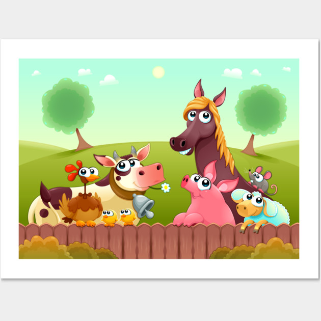 smiling farm animals