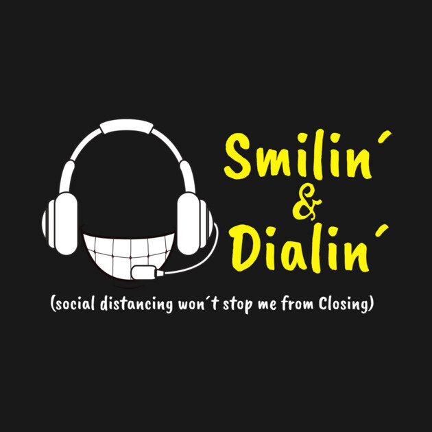 smiling and dialing