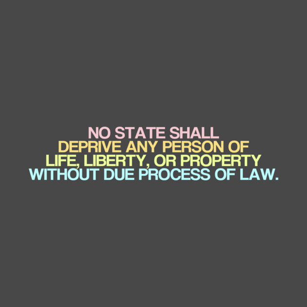 due process clause