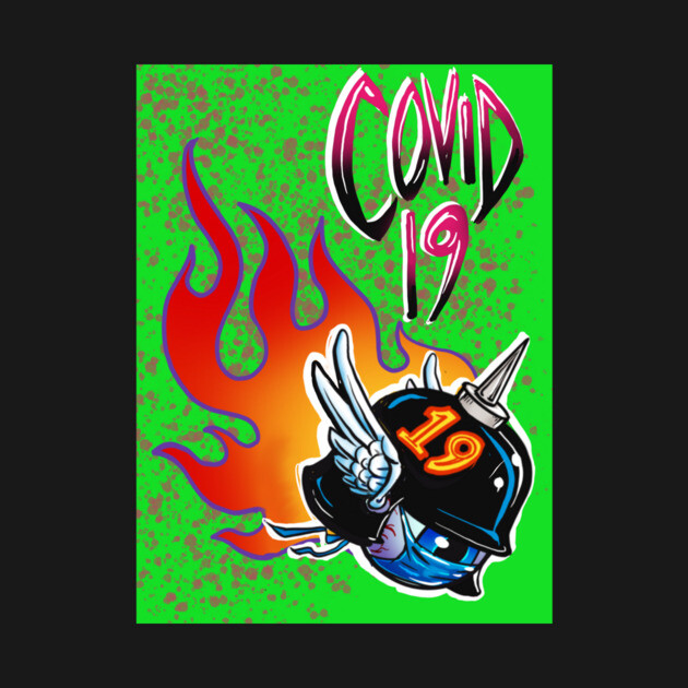 Flying Helmet Eyeball COVID - Lowbrowart - Shorts | TeePublic