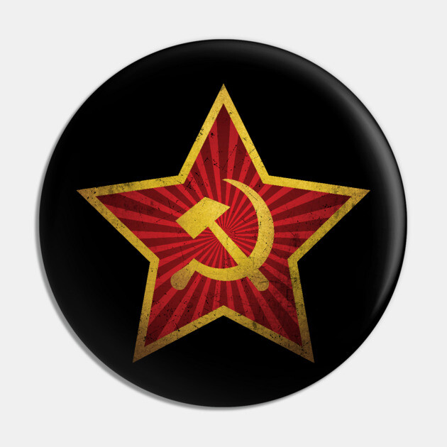 soviet star pin