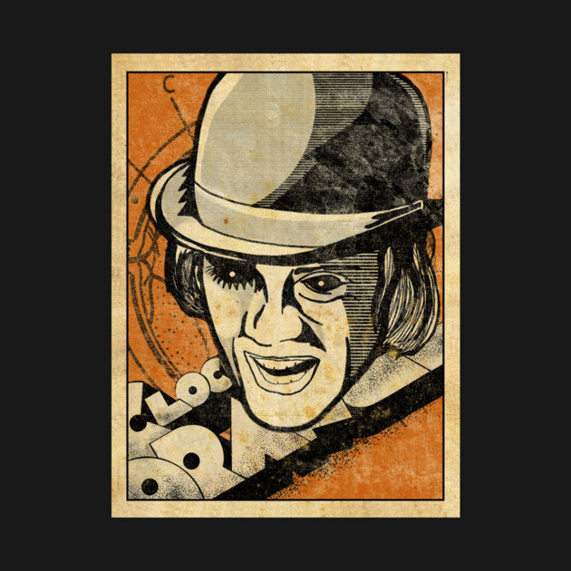 a clockwork orange drawing