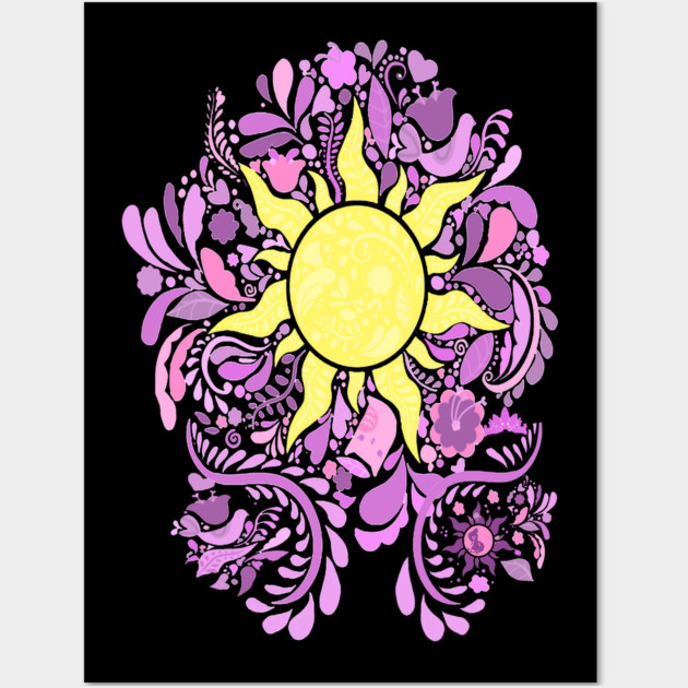 tangled drawing flower