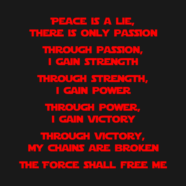 sith code t shirt